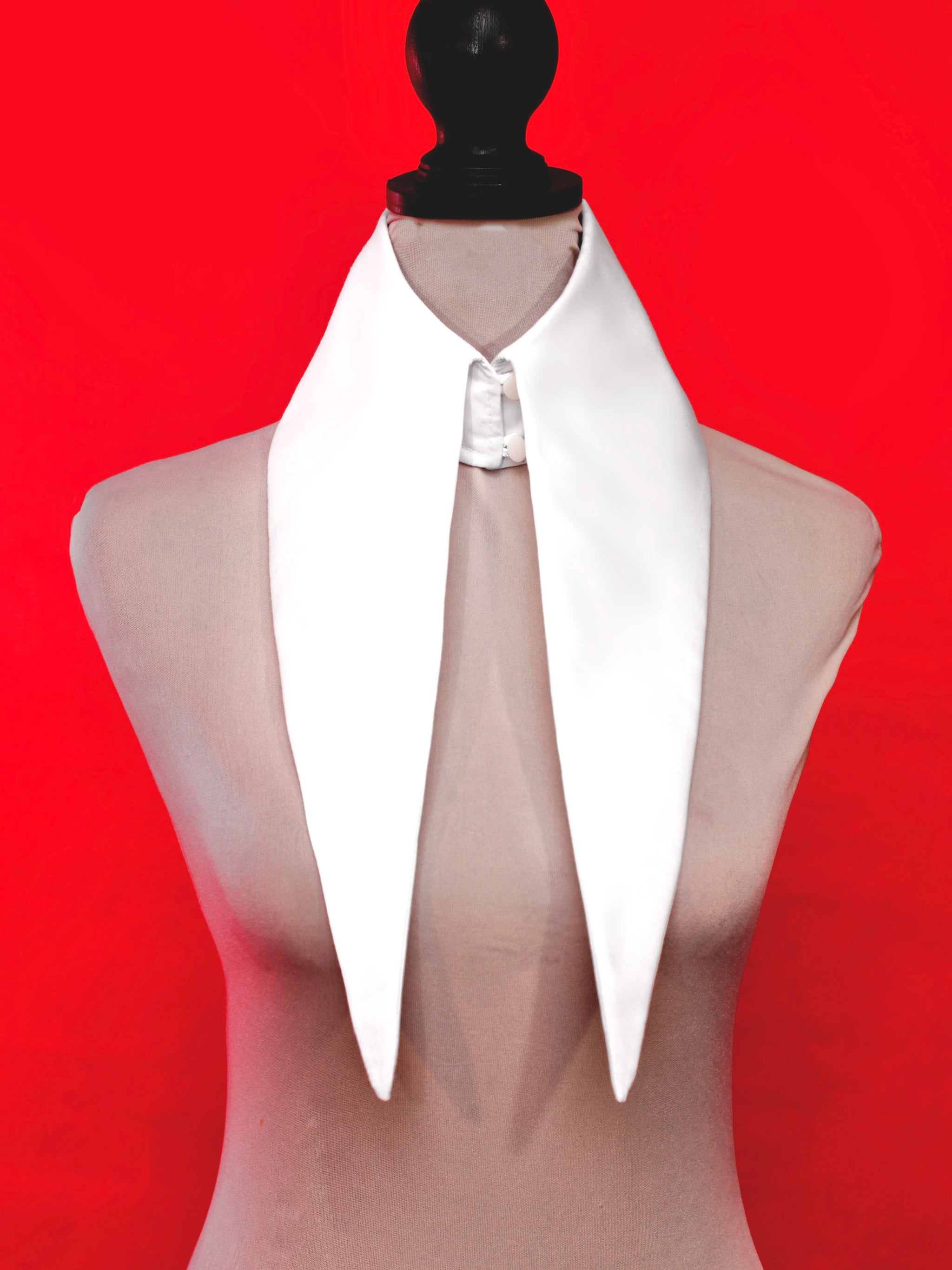 Stylish Large Removable White Pointy Collar – Mologoko Couture