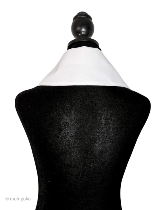 Stylish Large Removable White Pointy Collar – Mologoko Couture