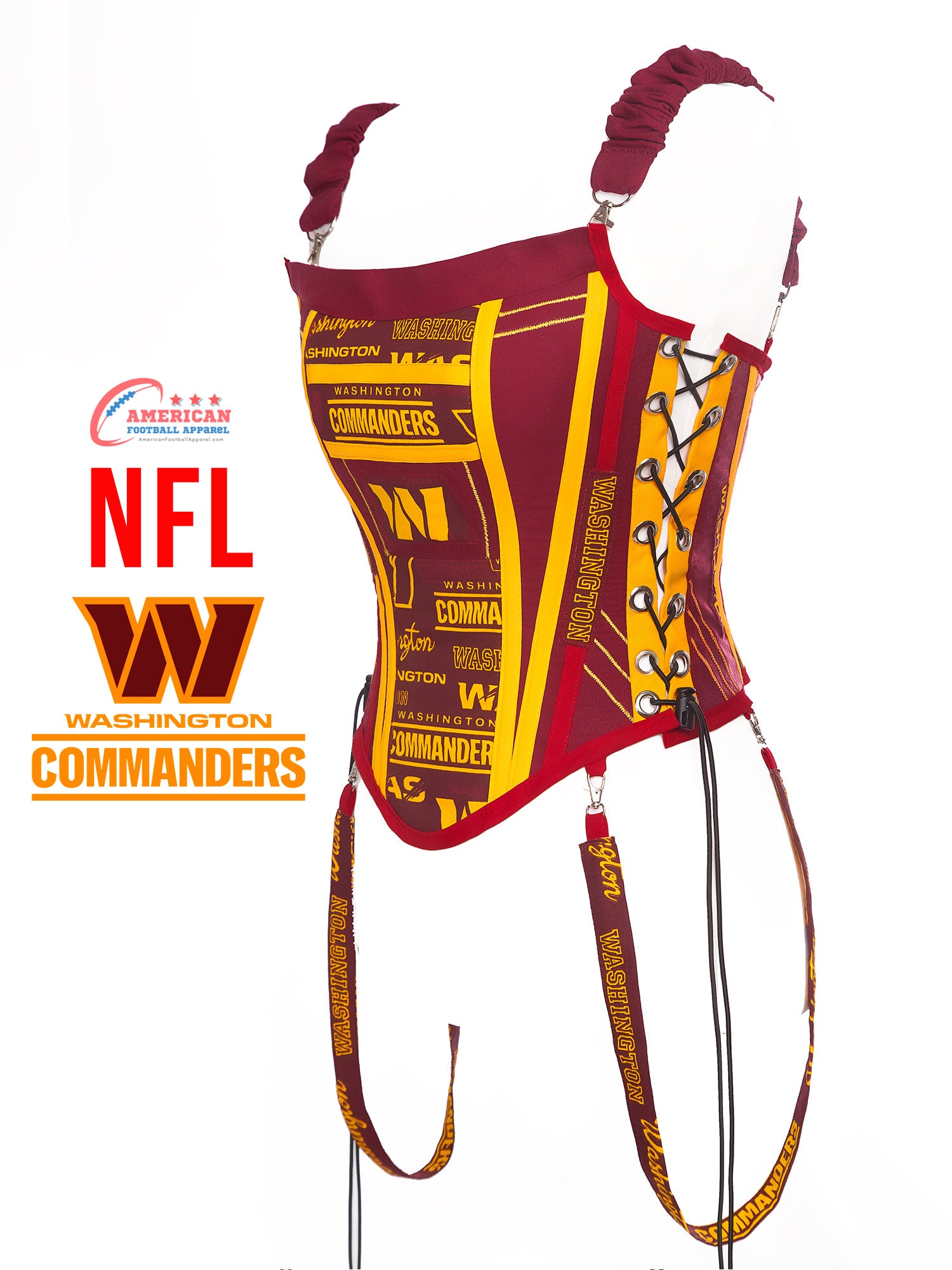 WASHINGTON COMMANDERS NFL Football Team Corset Bustier Top – Mologoko ...