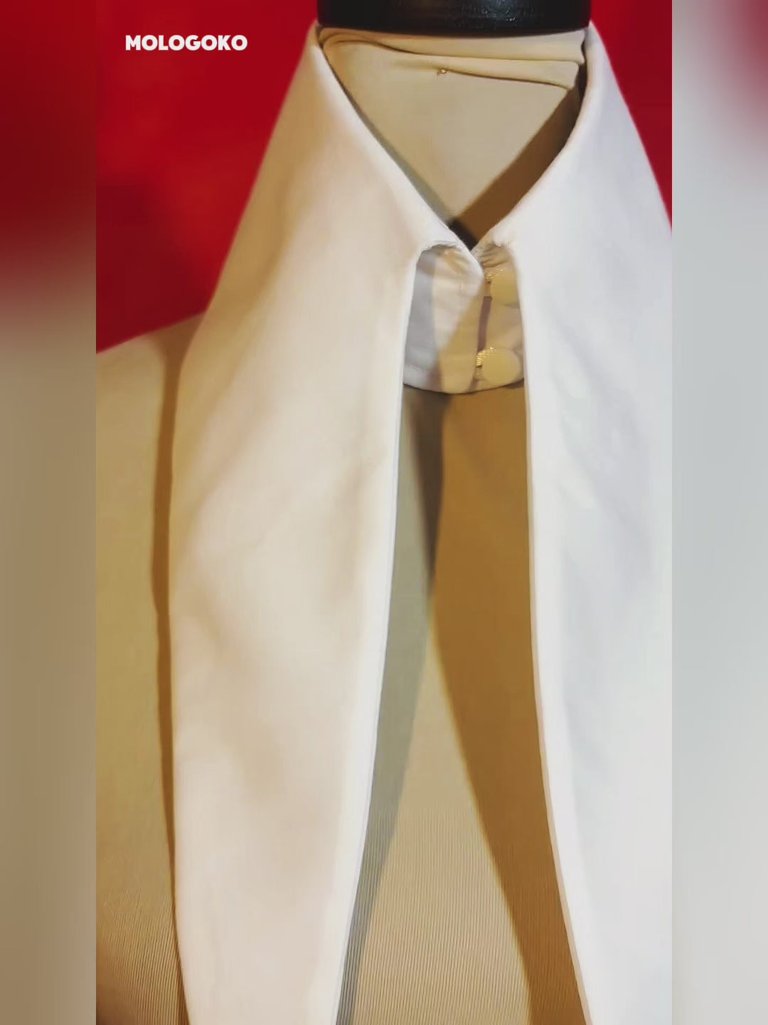 Stylish Large Removable White Pointy Collar – Mologoko Couture