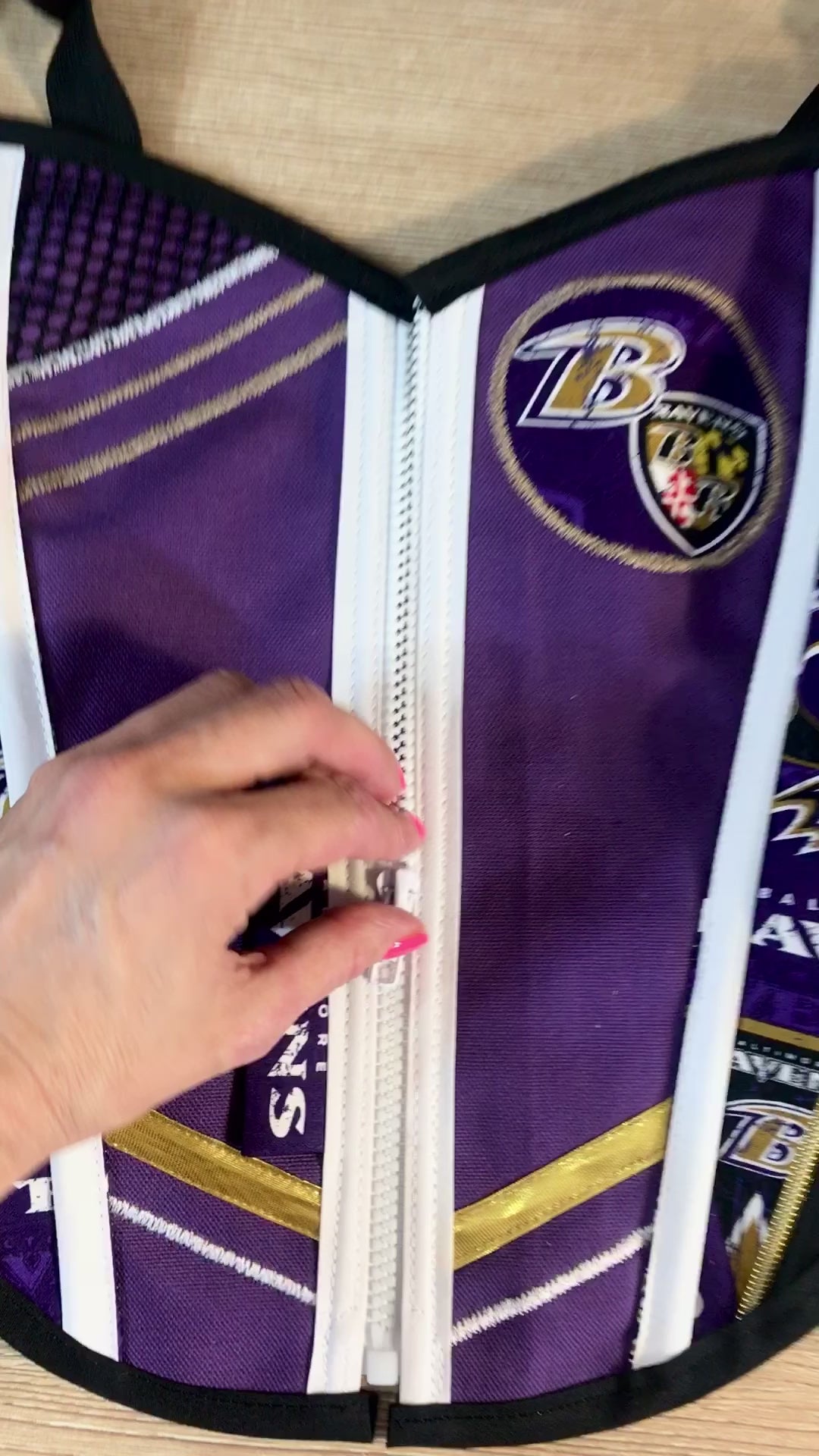 American Football Baltimore Ravens Football Team Corset – Mologoko Couture