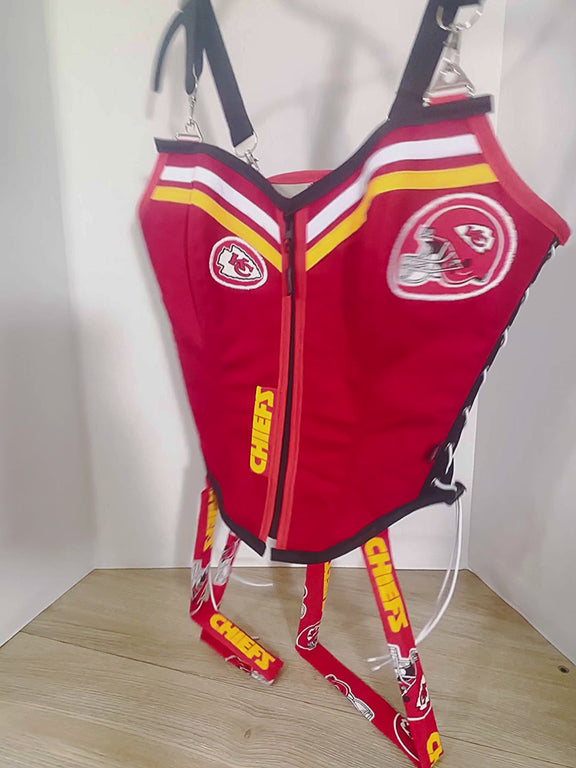 Kansas City CHIEFS Corset Style 1 – Mologoko Couture