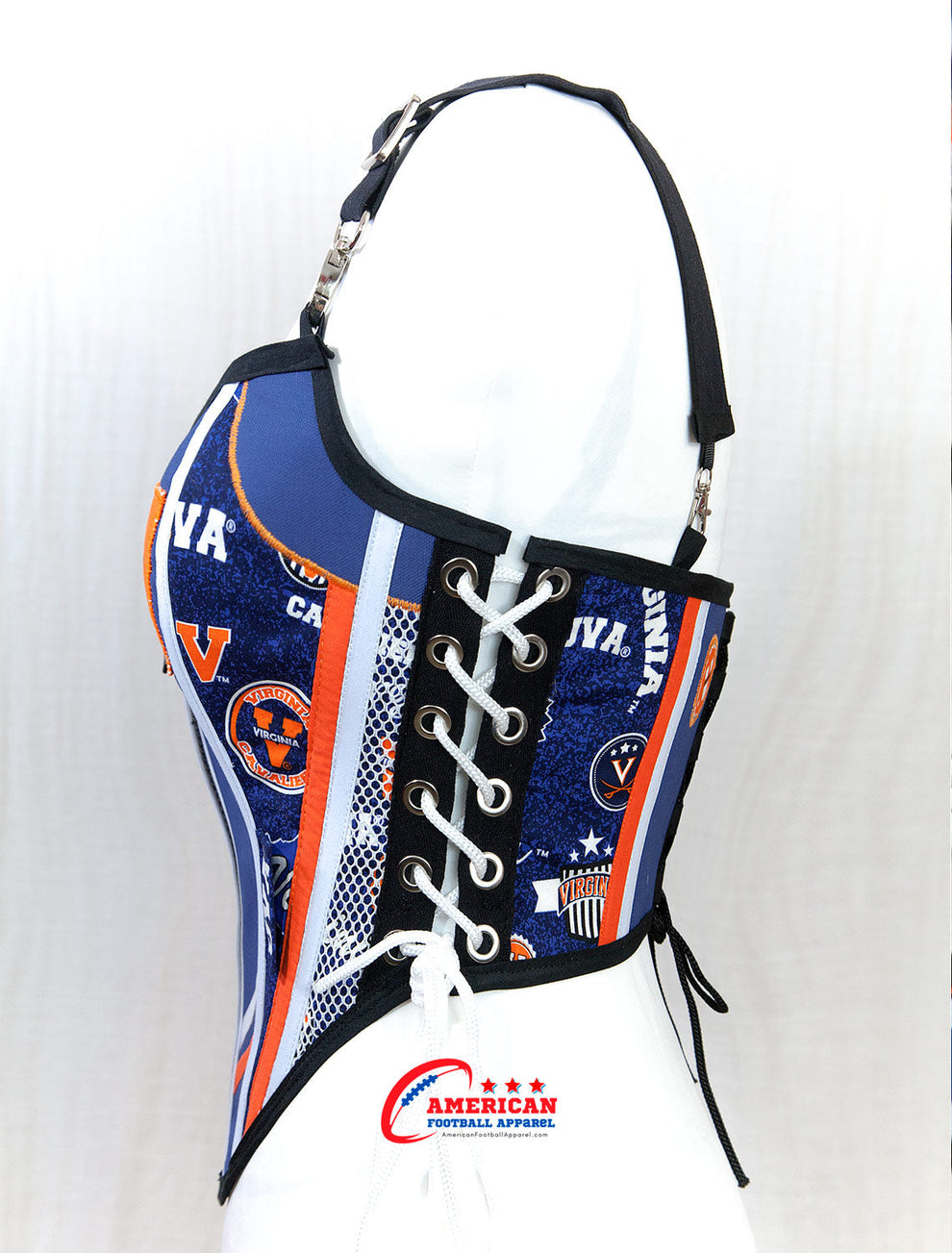 College Football UVA Cavaliers Team Fan Corset Top – Mologoko Couture